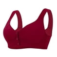 Agkizg Front Closure Bras for Women Push Up Solid Color Lightly Lined ...