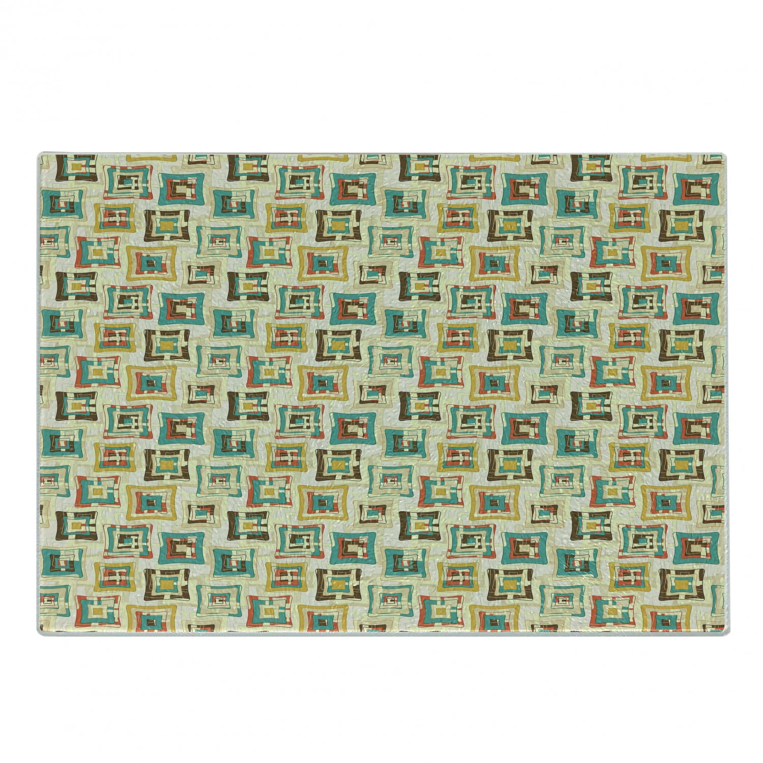 Geometric Cutting Board, Abstract Puzzle Style Trippy Fractal Creative ...