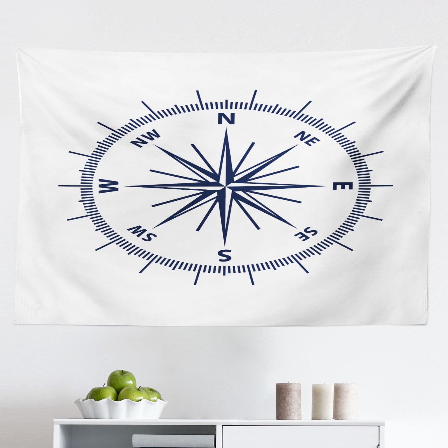 Antique Nautical Compass Art