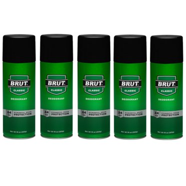 Brut Deodorant Spray, Classic Scent, 10 oz, Pack of 2, 24-Hour Odor ...