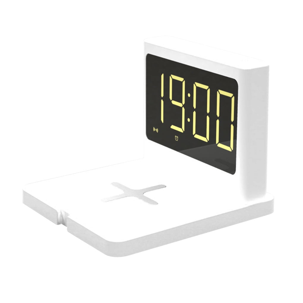 This digital clock wireless phone charger is a clock and also is a ...