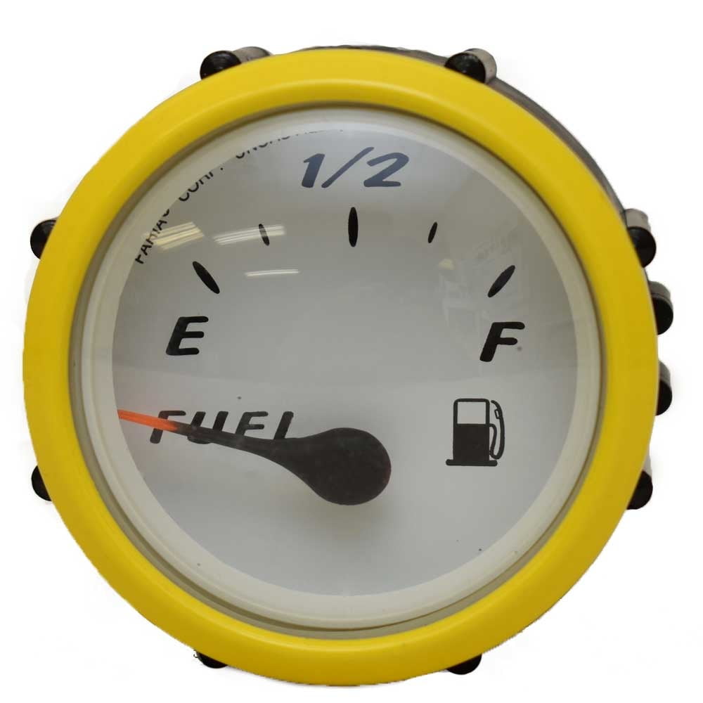 Faria Boat Fuel Gauge GP7647A | Gas Monterey 2 Inch White - Walmart.com