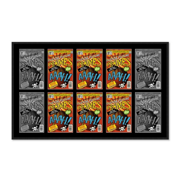 10 Comic Book Frame Black Collage Comic Book Frame with Black Mat to ...