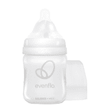 Evenflo Balance+ Wide Neck Baby Bottles, Clear/White, 5oz, 2-Pack ...