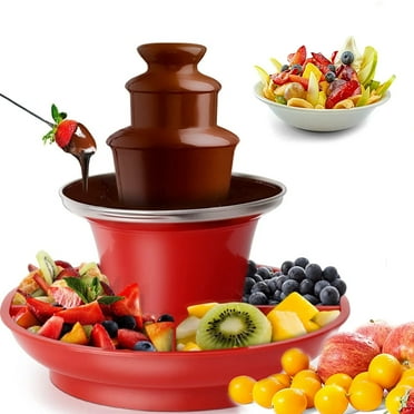 3-Tier Chocolate Fondue Fountain, Mini Melting Chocolate Melt Dipping ...