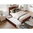 AFI Canyon Walnut Solid Wood Platform Bed with Matching Footboard ...