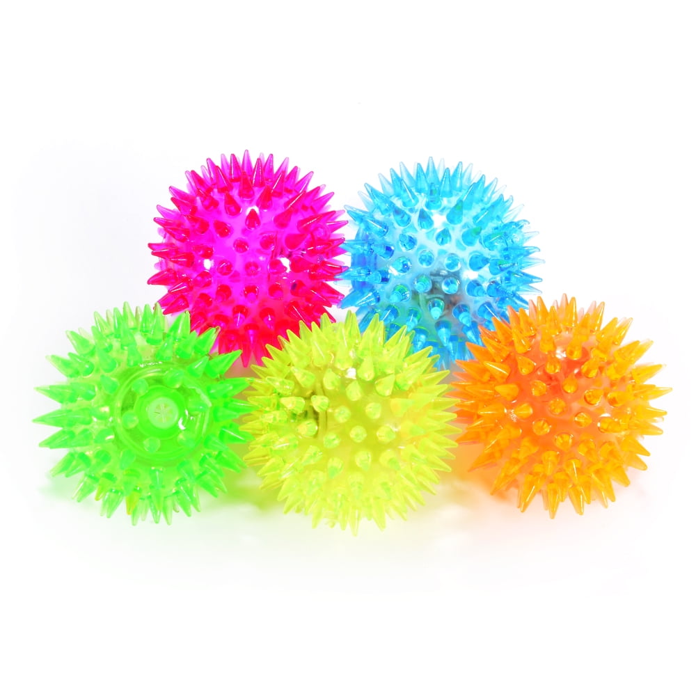 Elastic Spike Ball with LED flash light up for fun/Games with Fastening ...
