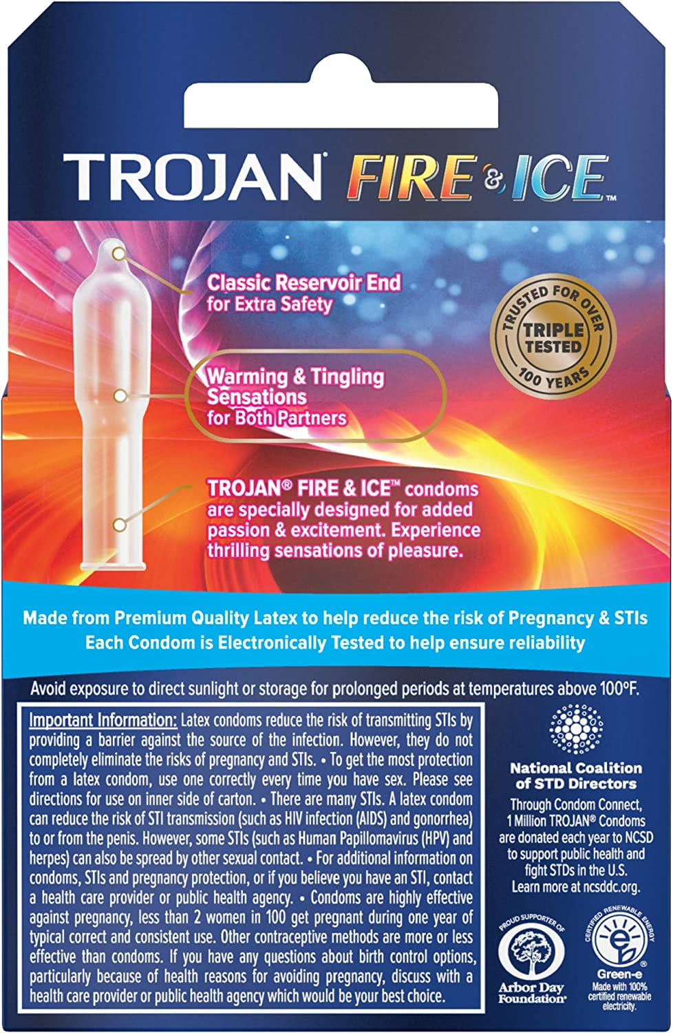 Trojan Condoms Fire And Ice