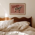 Affixzi Howdy Horse Art Print, Retro Western Cowgirl Decor, Pink Girls ...