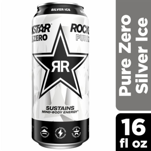 Rockstar Energy Drink 16 fl oz Can with Caffeine, B-Vitamins ...
