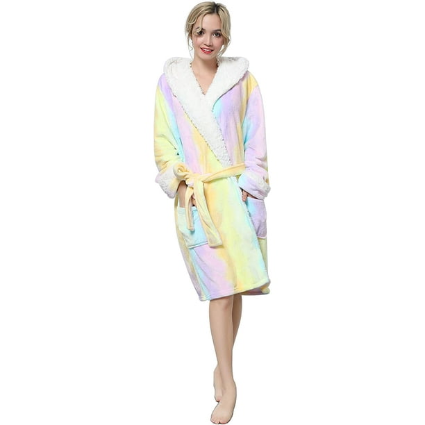 Adult Unisex Unicorn Robe Hooded Bathrobe - Walmart.ca