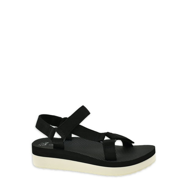 Time and Tru Women's Platform Nature Sandals - Walmart.com