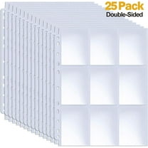 9 Pocket Page Protector, Pockets Trading Card Binder Double-sided ...