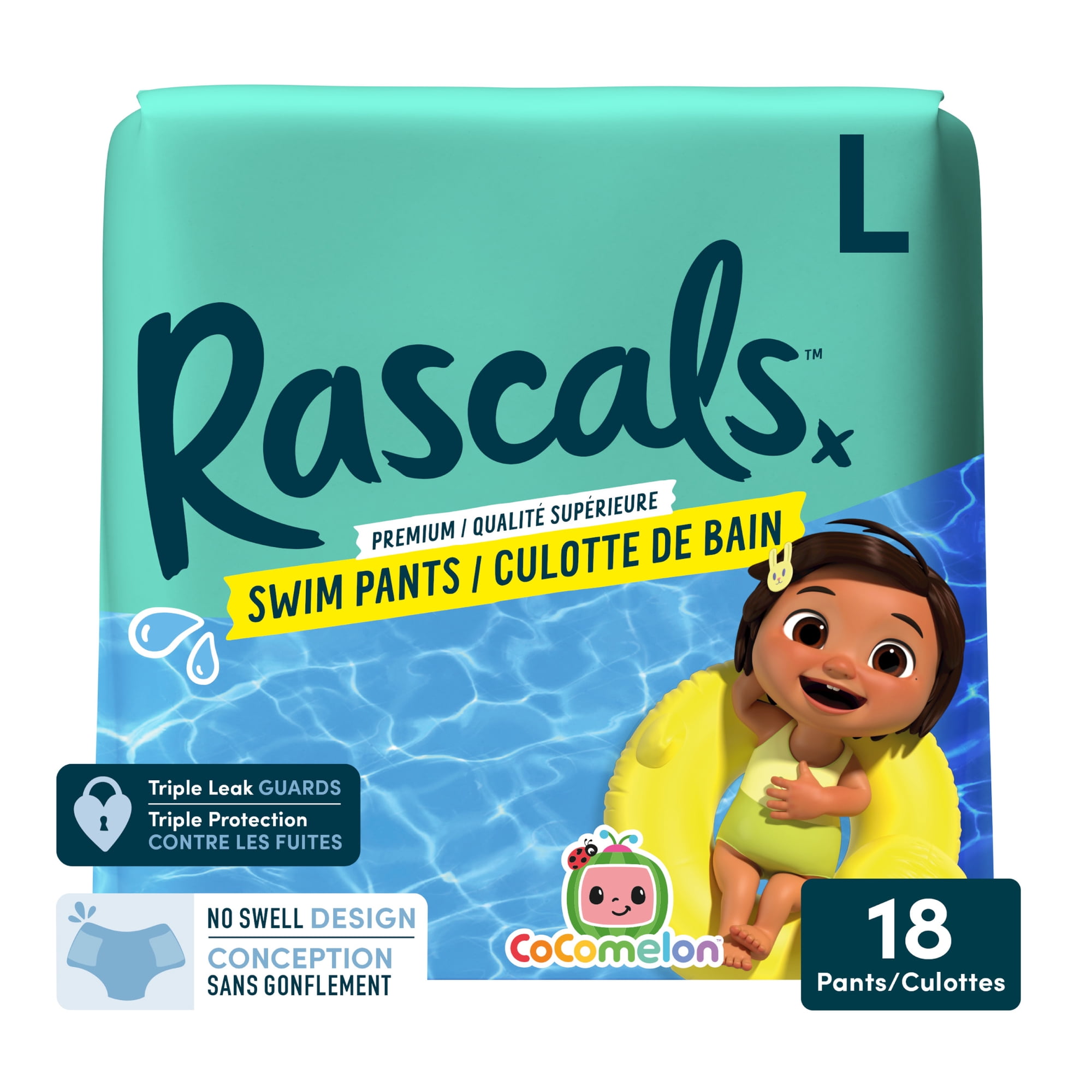Click here for Rascals Premium Swim Pants  Size L  18 Count 18 prices