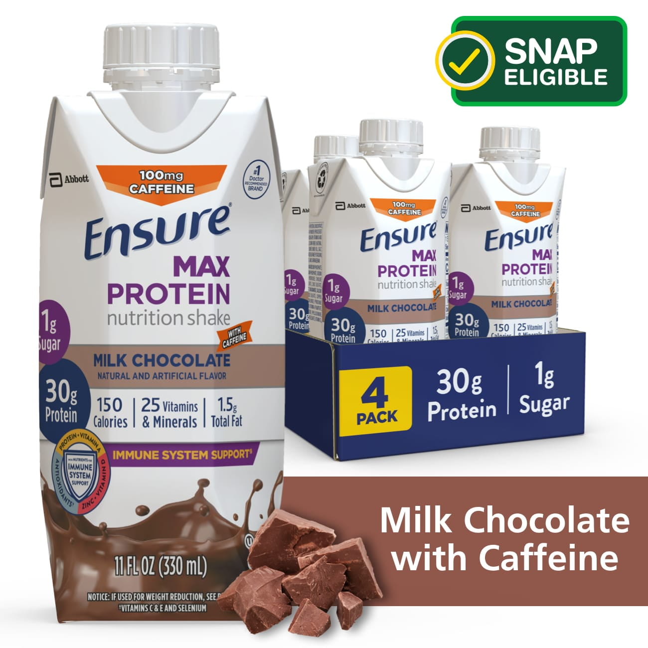Buy Ensure Max Protein Nutrition Shake, Milk Chocolate with Caffeine ... Buy Ensure Max Protein Nutrition Shake, Milk Chocolate with Caffeine ...