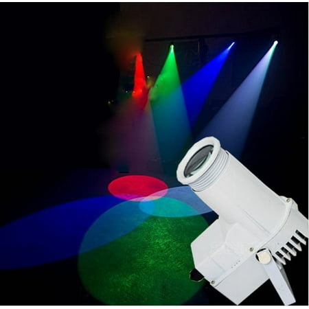 TOOAD Projecteurs pin spot, 10W RGBW 4 in 1 Spotlight LED Faisceau ...