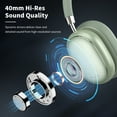 Srhythm NC95 Hybrid Noise-Cancelling Headphones, Bluetooth Wireless HD ...