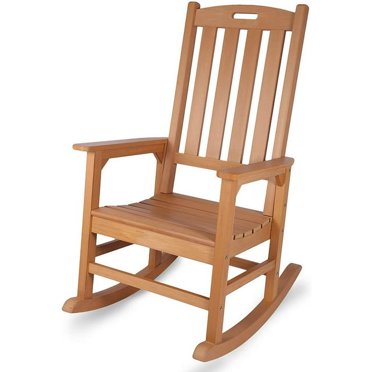 Creative Co-Op Indoor/Outdoor Teak Wood & Woven Rope Rocking Chair ...