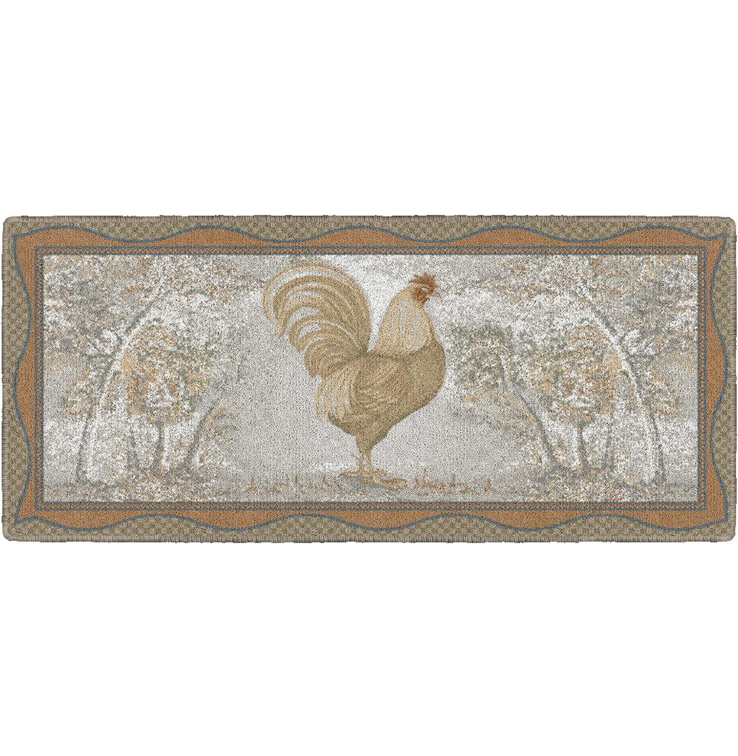 Fashionable and durable Tall Farmhouse Rooster Area Rug Rustic Decor ...