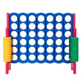 Gymax Jumbo 4-to-Score Game Set Giant 4 in A Row Kids Adults w/ 42 ...