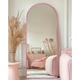 Antok Arched Full Length Floor Mirror 58"x18.1" Full Body Mirror with ...