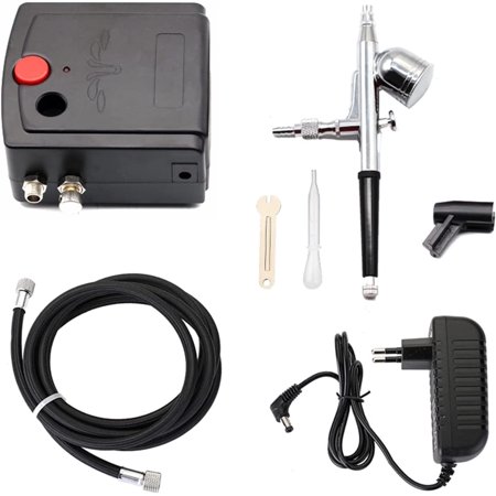 Sand Blaster Gun Kit Portable Airbrush Compressor Kit Pump Paint Spray ...