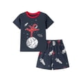 Boys Shorts Sets Galaxy Space Print Crewneck Tee and Shorts 2 Piece Set ...