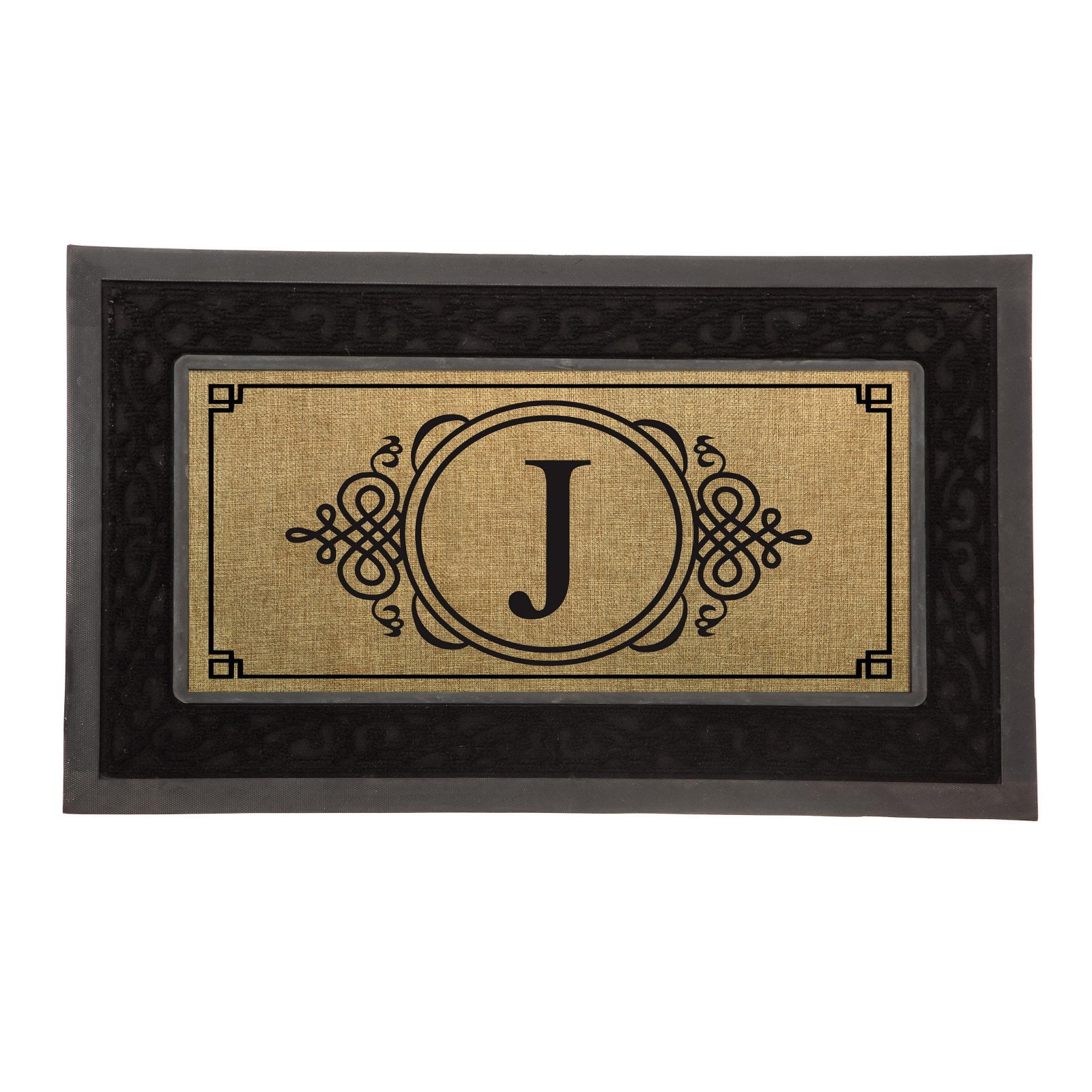 Evergreen Flag Burlap Monogram Switch Mat Insert - Walmart.com