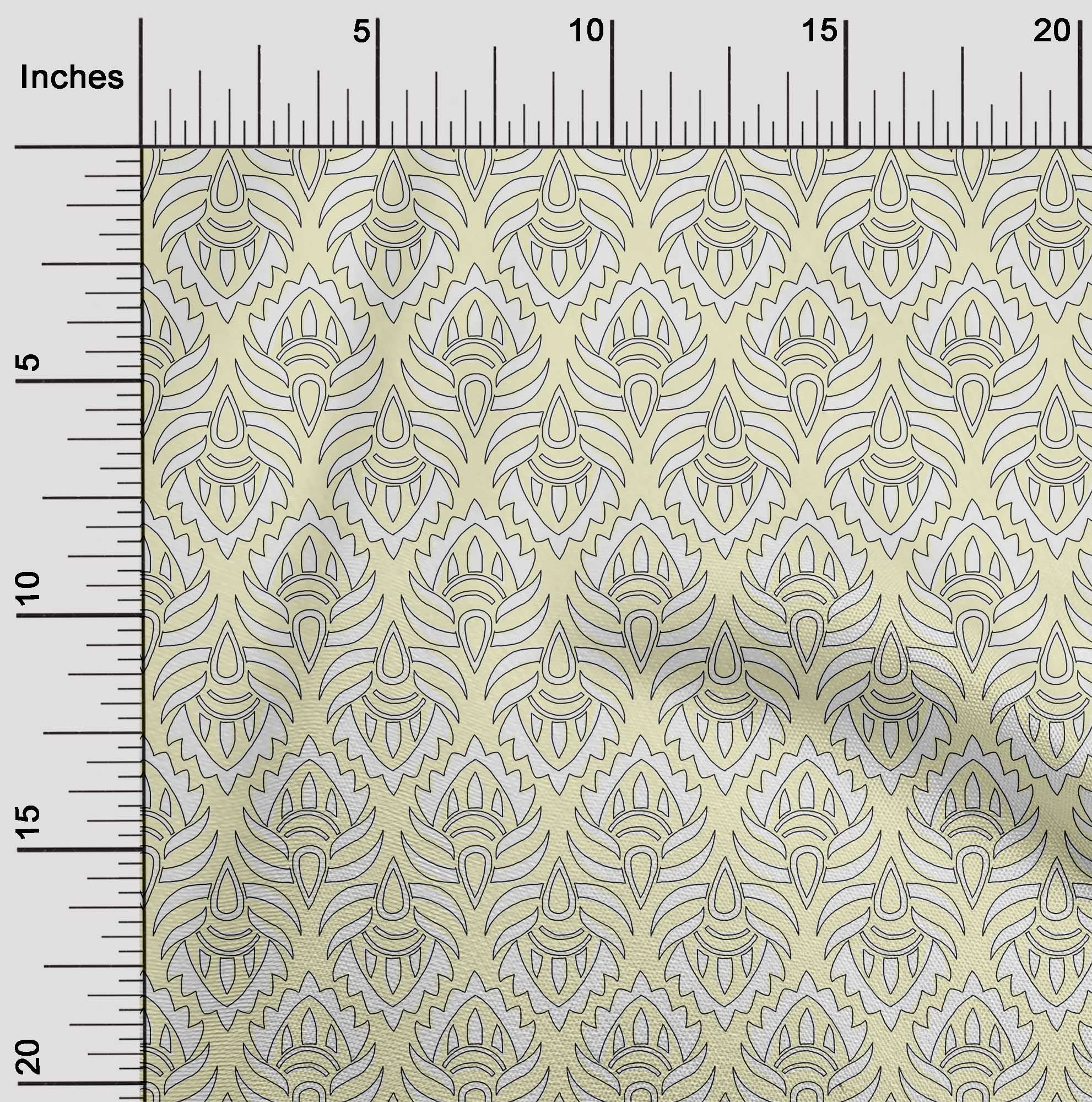 oneOone Silk Tabby Fabric Floral Block Fabric Prints By Yard 42 Inch ...