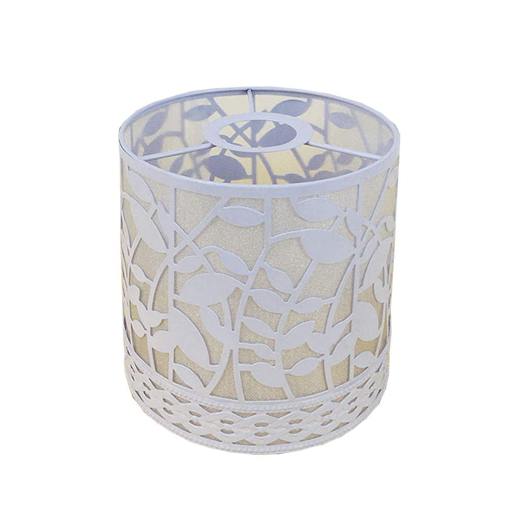 FSLiving White Iron/PVC Art Hollow Shade Fixture Replacement Light ...