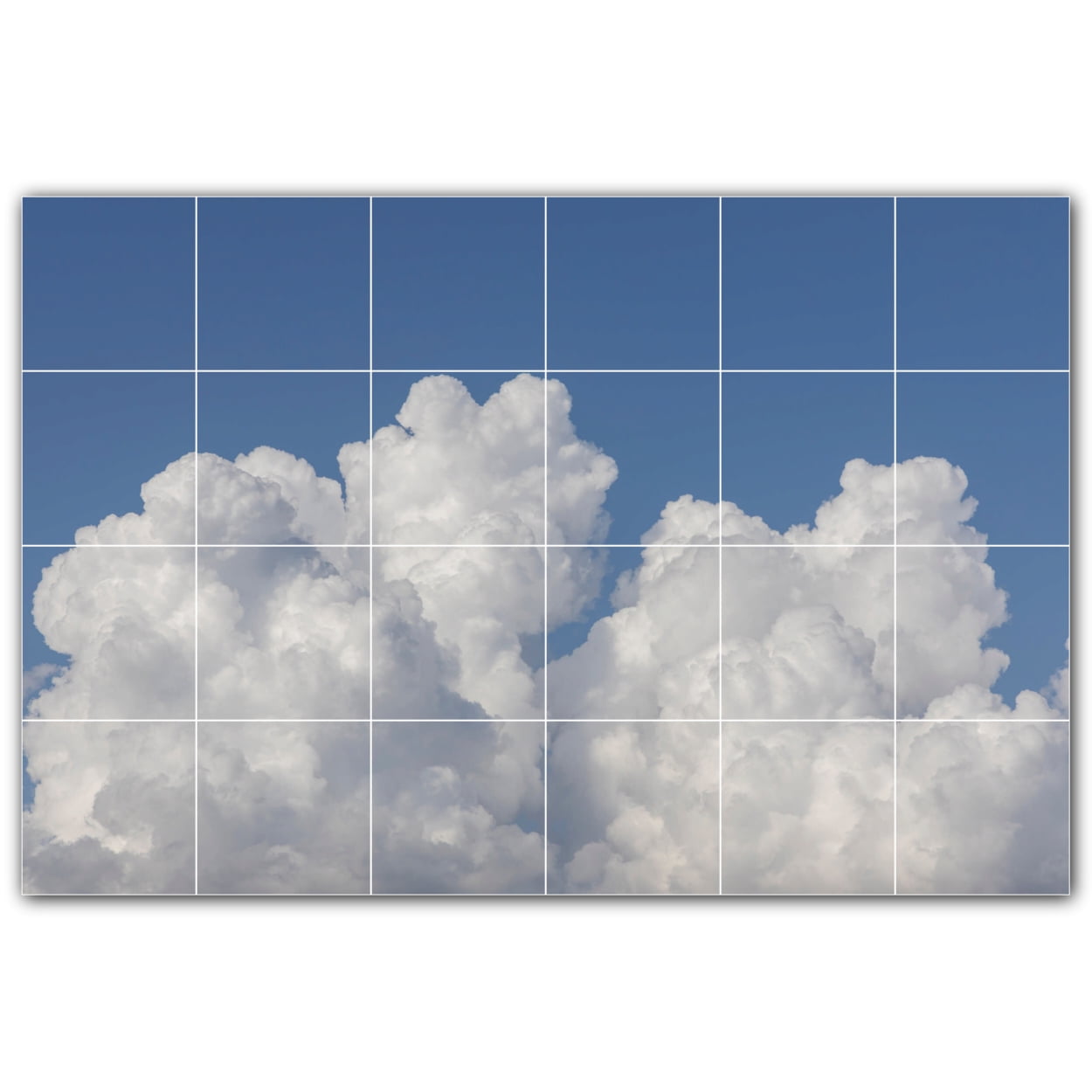 Picture-Tiles.com: Clouds Ceramic Tile Wall Mural WAL500377-64L. 48"W x ...