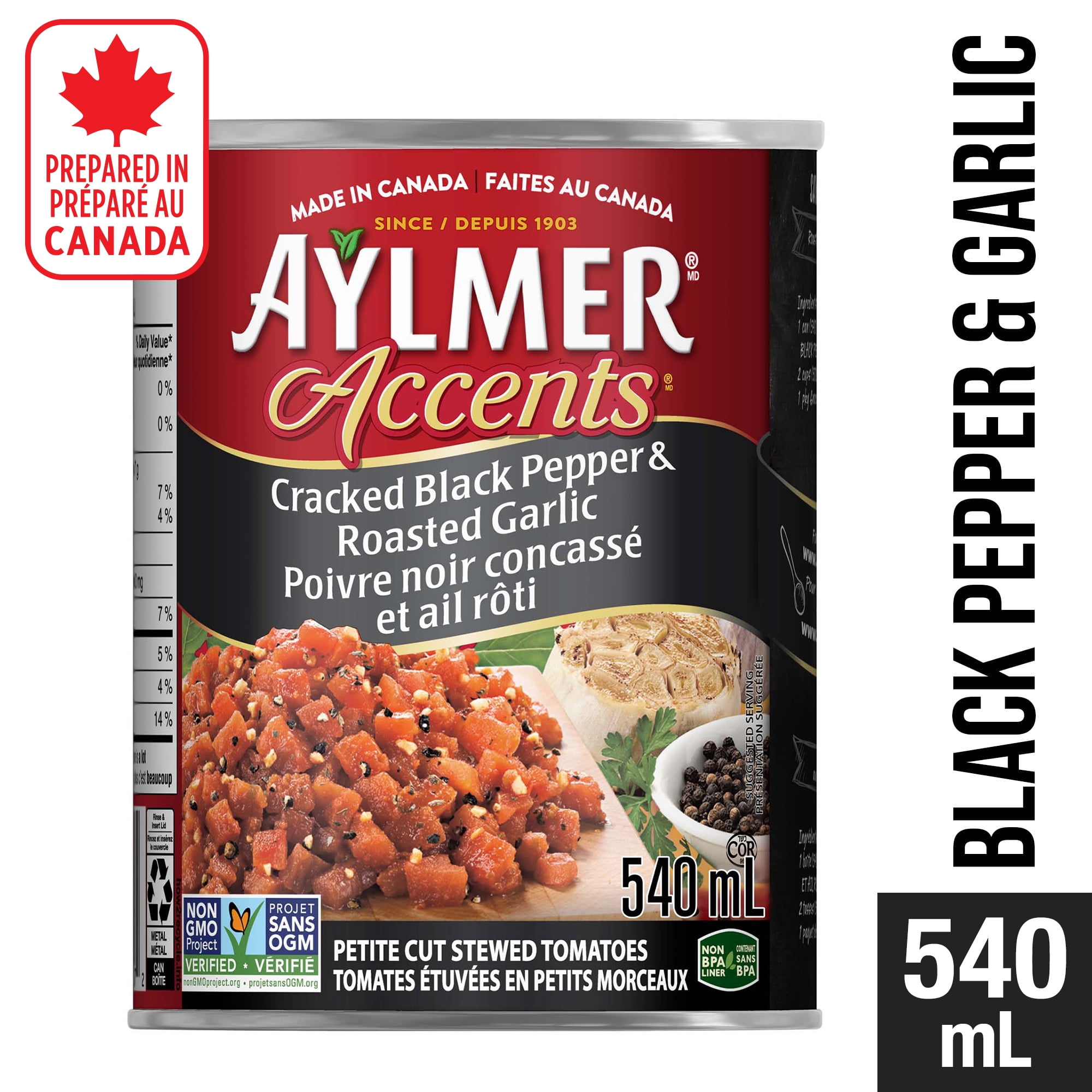 Click here for Aylmer Accents Cracked Black Pepper And Roasted Ga... prices