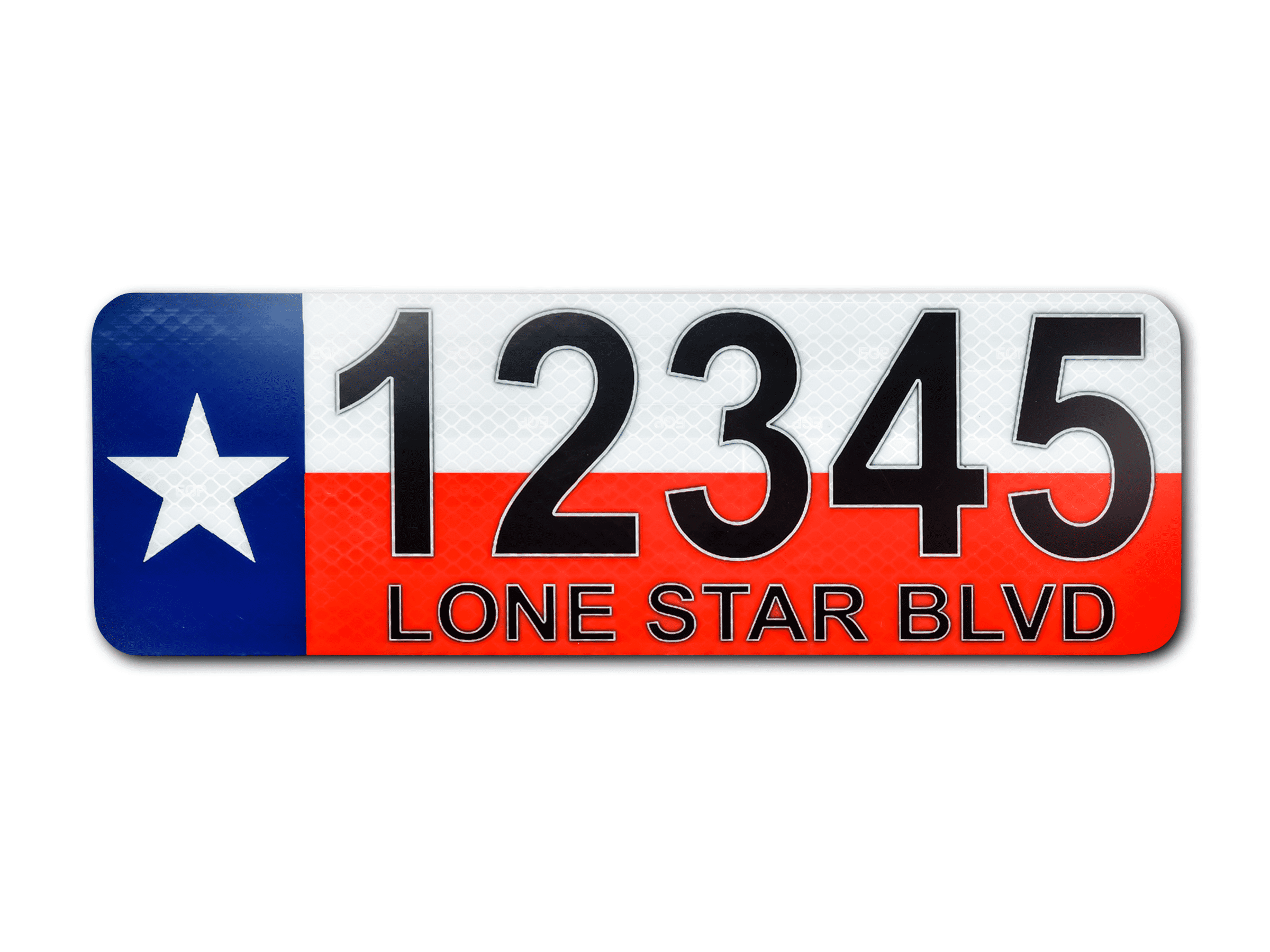 Curb-N-Sign Reflective 911 Address Sign for Mailbox, Single/Double ...