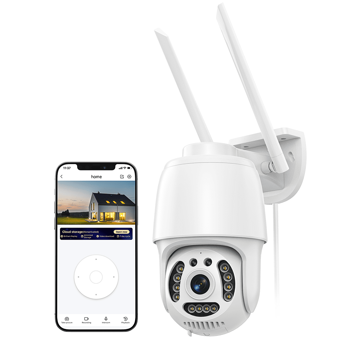 Outdoor Security Camera, 3MP HD Wifi Outdoor Camera for Home Security ...