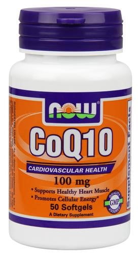 Now Foods CoQ10 Softgels, 100 Mg, 50 Ct - Walmart.com