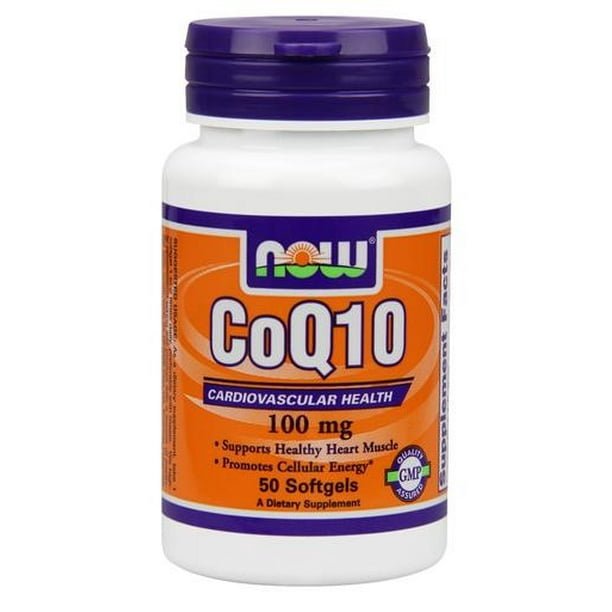 Now Foods CoQ10 Softgels, 100 Mg, 50 Ct - Walmart.com - Walmart.com