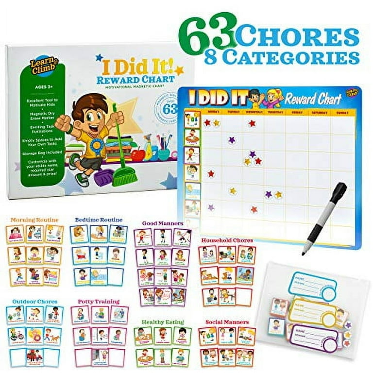 Potty Chart Aazon.co: Agnetic Reward Behavior Star Chore Chart For One ...
