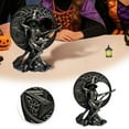 Abstract Witch Statue with Pentacle - Modern Gothic Figurine for Home ...