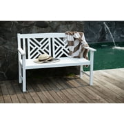 White Outdoor Benches