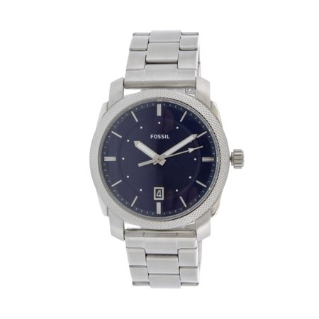Fossil Men's Machine FS5340 Silver Stainless-Steel Japanese Quartz ...