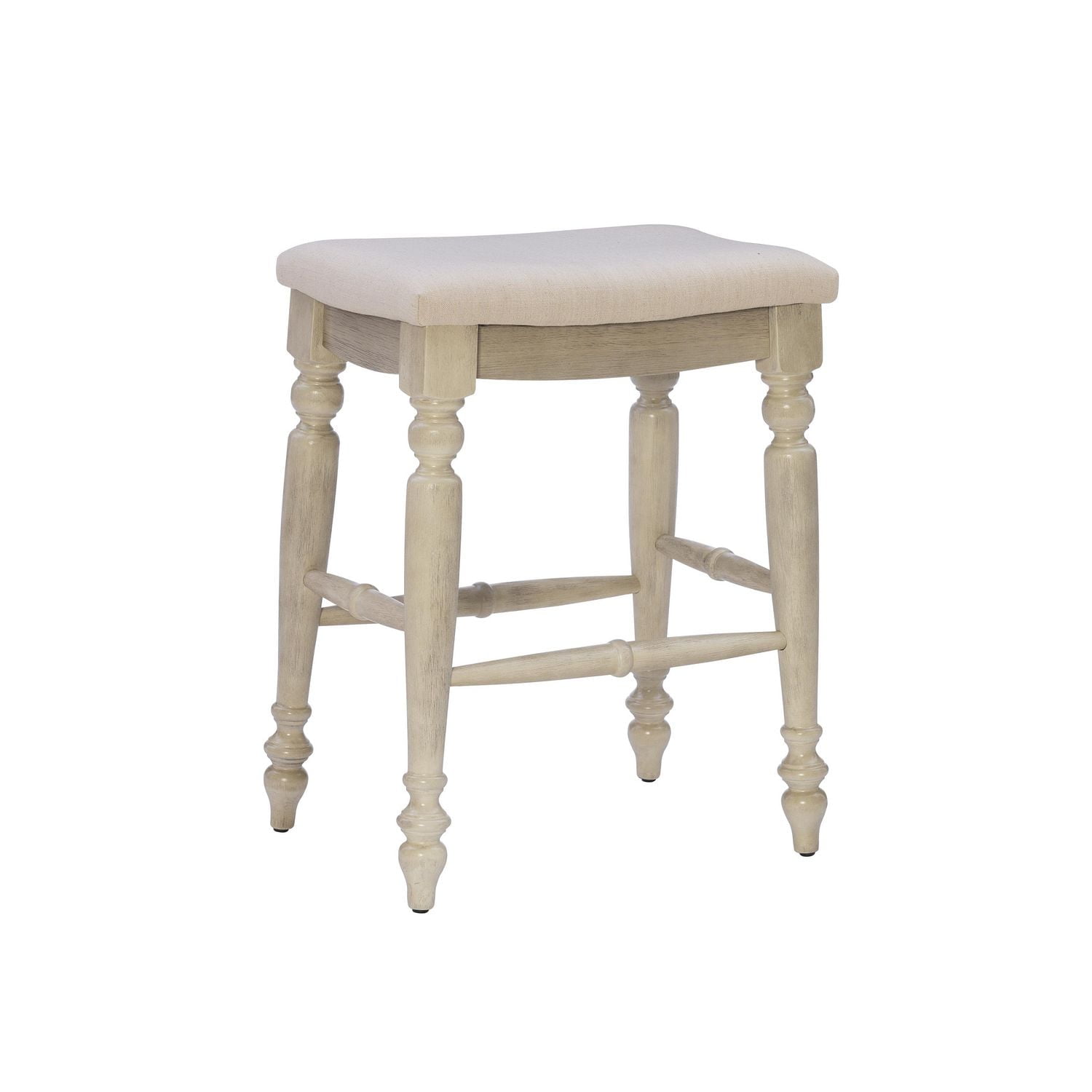 Click here for Linon Hunter Whitewash Backless Counter Stool prices