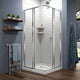 DreamLine Cornerview 36 in. D x 36 in. W x 74 3/4 in. H Framed Sliding Shower Enclosure in ...