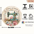 8x8 Inch Round Aluminum Wall Art Modern Abstract Metal Hanging Decor ...