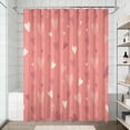 72x72 Inch Fabric Shower Curtain Waterproof Polyester, Love Romantic ...