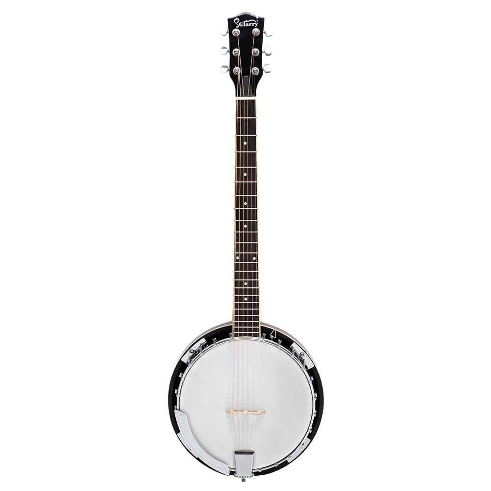6-String Resonator Banjo, Professional Sapele Back Full Size Banjos ...