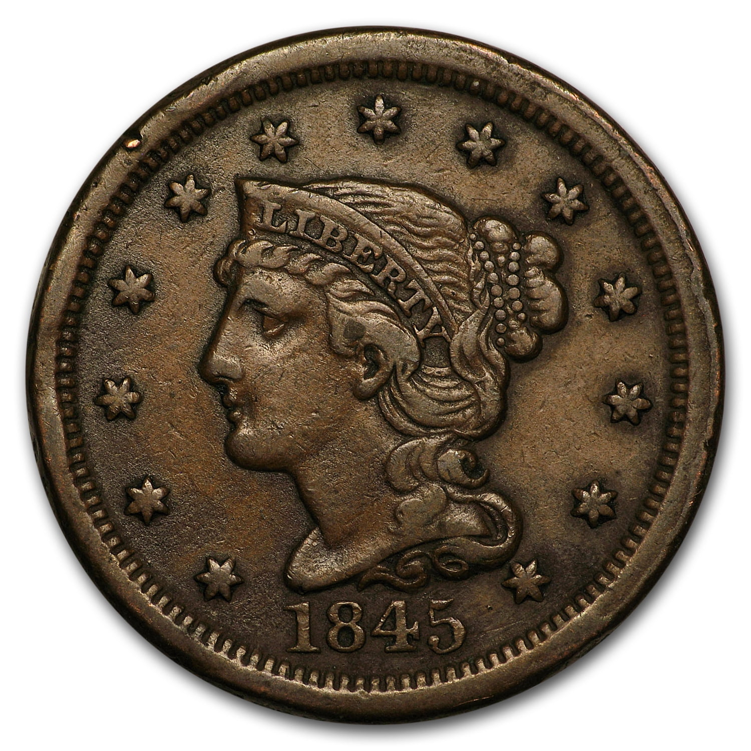 1845 Large Cent XF - Walmart.com