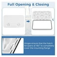 Boat 24" x 14", Marine Deck Access & Lid with 180 Degree Lid Hinge, Non ...