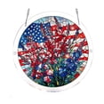 7.87 Inch Acrylic Puzzle Suncatcher, Round Stained Glass Style Window ...