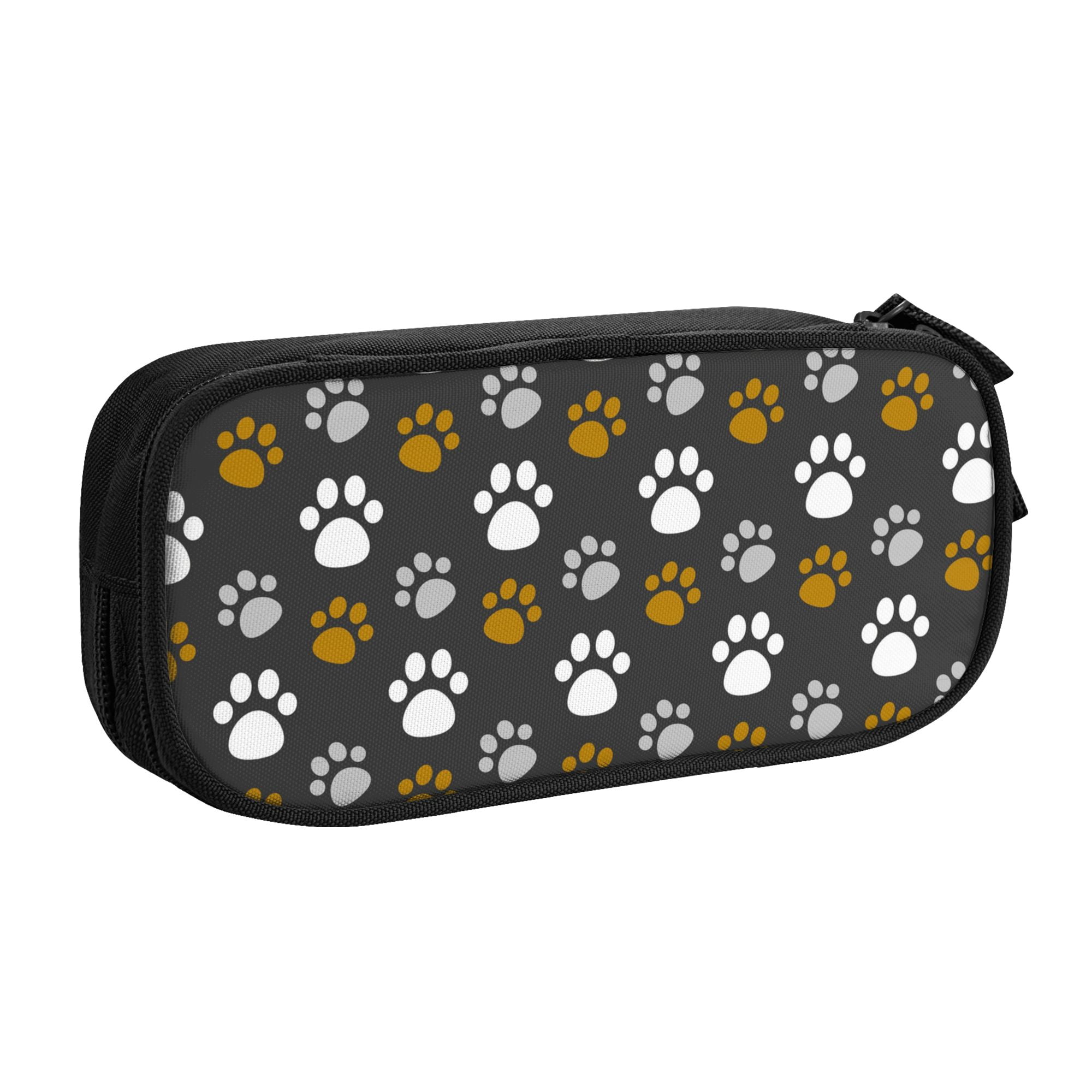 TEQUAN Large Capacity Pencil Case, Animal Paw Print Graffiti Pattern ...