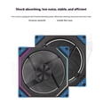 ARGB Synchronized CPU Fan 120mm Reverse/Forward, Quiet 800-1600RPM with ...
